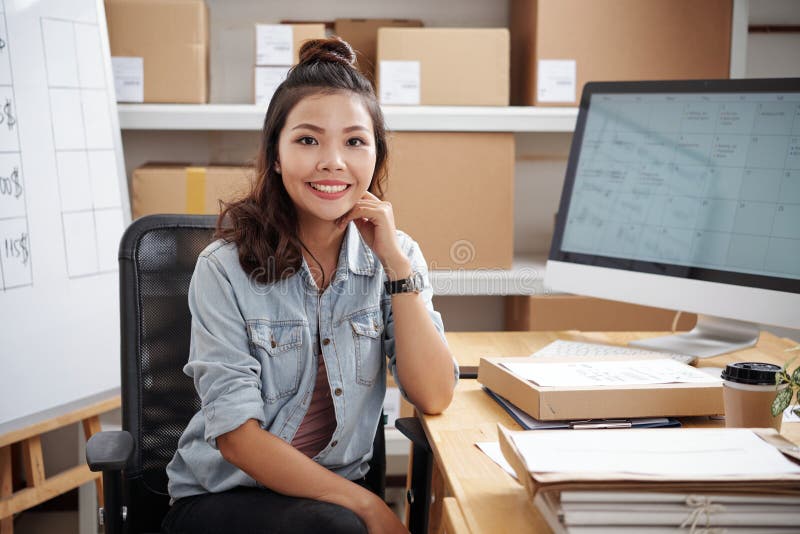 Delivery service manager stock image. Image of professional - 127950599