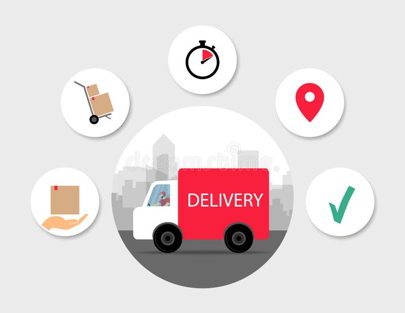 Delivery Service. Online Delivery Tracking. Logistics. Express Shipping ...