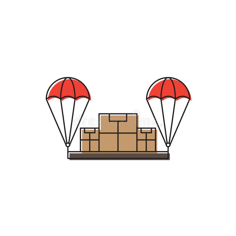 Delivery Service Symbol Vector Icon Isolated on White Background Stock ...