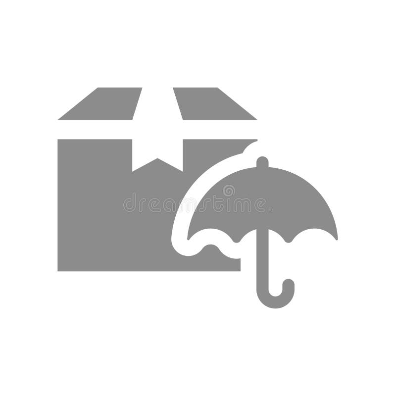Delivery and Shipping Insurance Vector Icon Stock Vector - Illustration ...