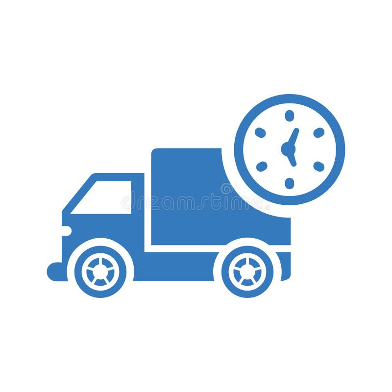 Delivery, Shipping, Time Icon. Blue Vector Design Stock Vector ...