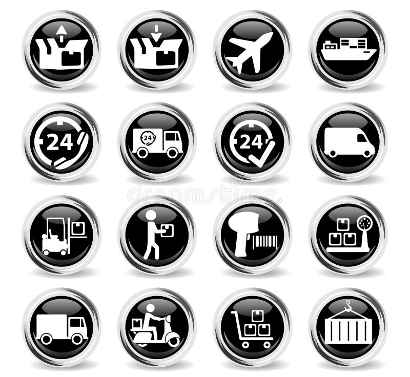 Delivery simply icons stock illustration. Illustration of hook - 88559547