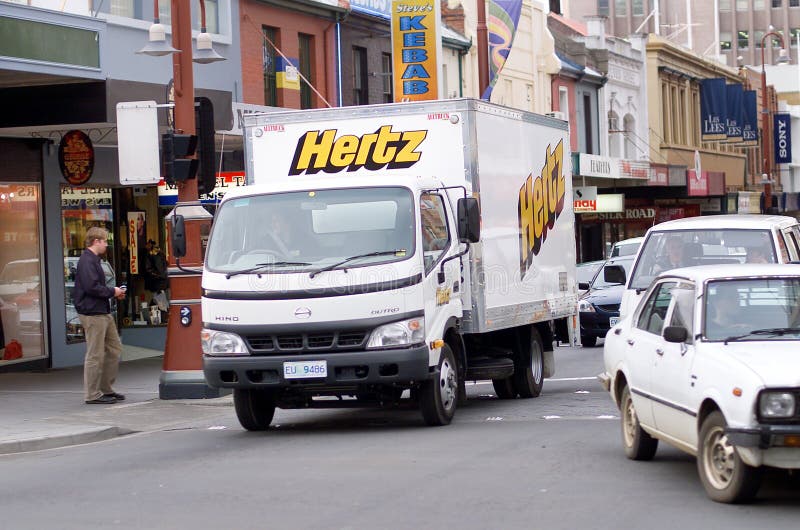 Delivery Small Van Navigating through Traffic Editorial Photo - Image ... Delivery Small Van Navigating through Traffic Editorial Photo - Image ...