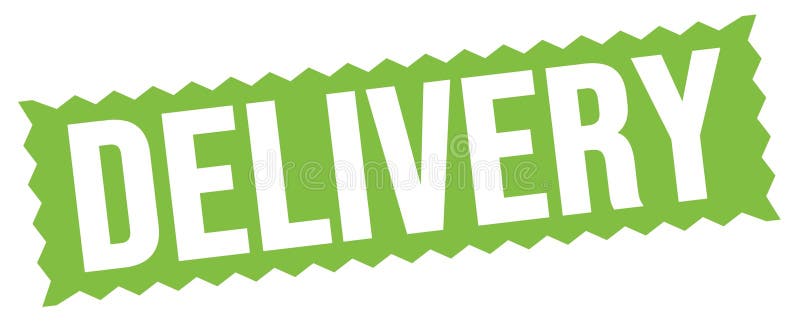 DELIVERY Text Written on Green Stamp Sign Stock Illustration ...