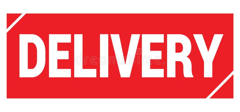 DELIVERY Text Written on Red Stamp Sign Stock Illustration ...