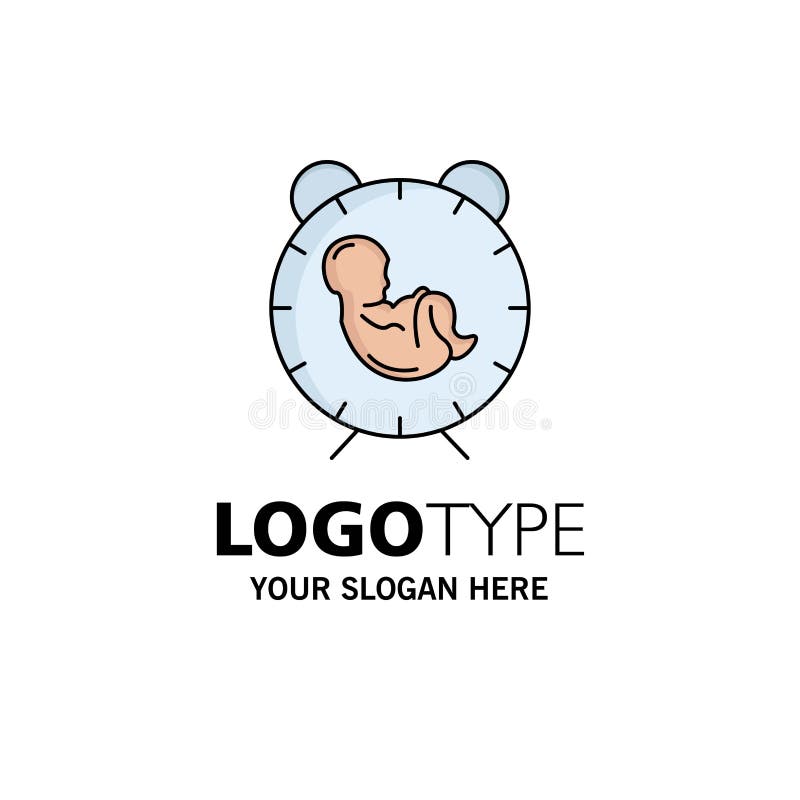 Delivery, Time, Baby, Birth, Child Flat Color Icon Vector Stock Vector ...