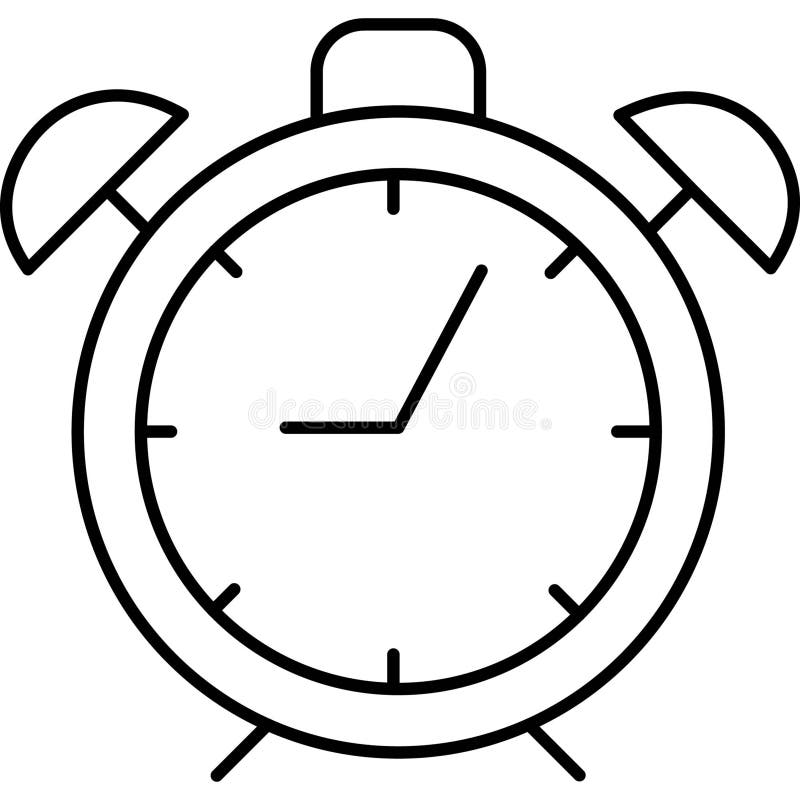 Delivery Time Clock Illustration with Isolated Background Stock ...