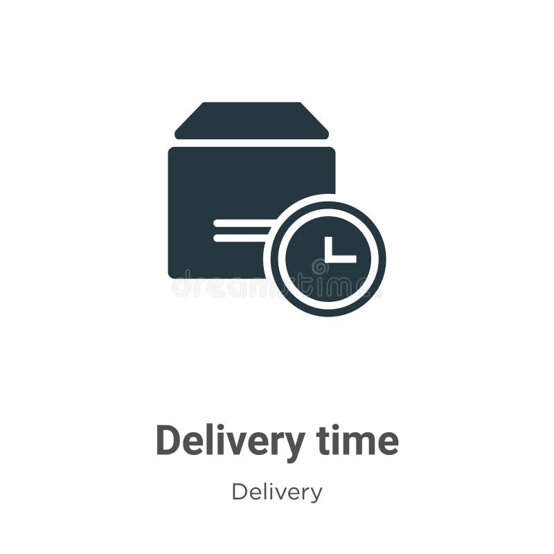 Delivery Delay Vector Icon on White Background. Flat Vector Delivery ...