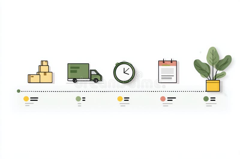 Timeline Process Progress Development Concept Stock Photo - Image of ...