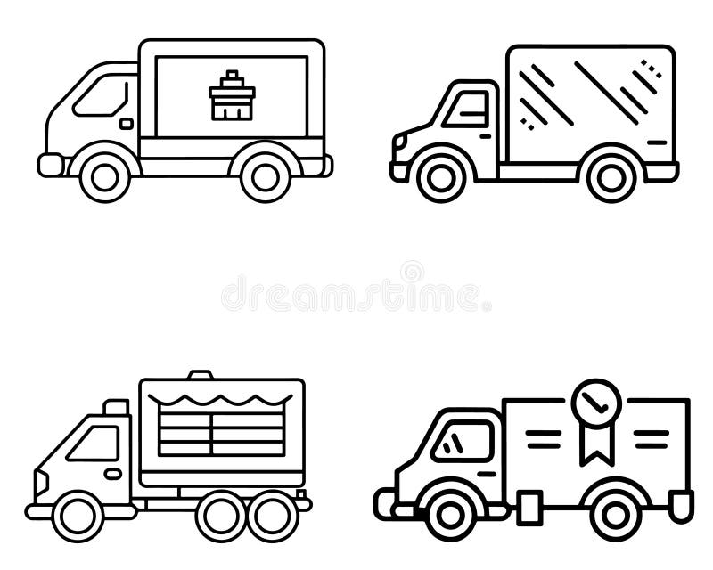 Delivery Track Icon Vector Drawn by Hands Vector Illustration on White ...