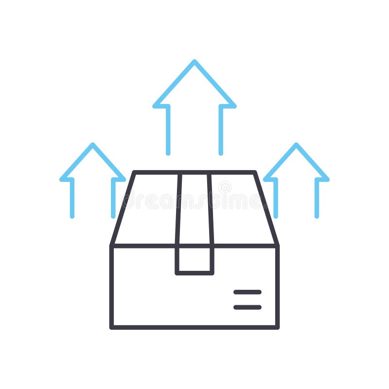 Delivery Tracking Line Icon, Outline Symbol, Vector Illustration ...