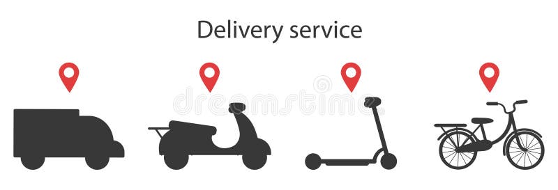 Delivery Transport Icons Set. High Quality Delivery Elements in Trendy ...