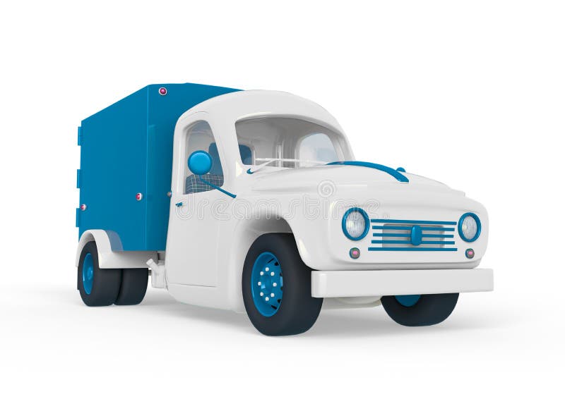 Delivery truck cartoon stock illustration. Illustration of cartoon ...
