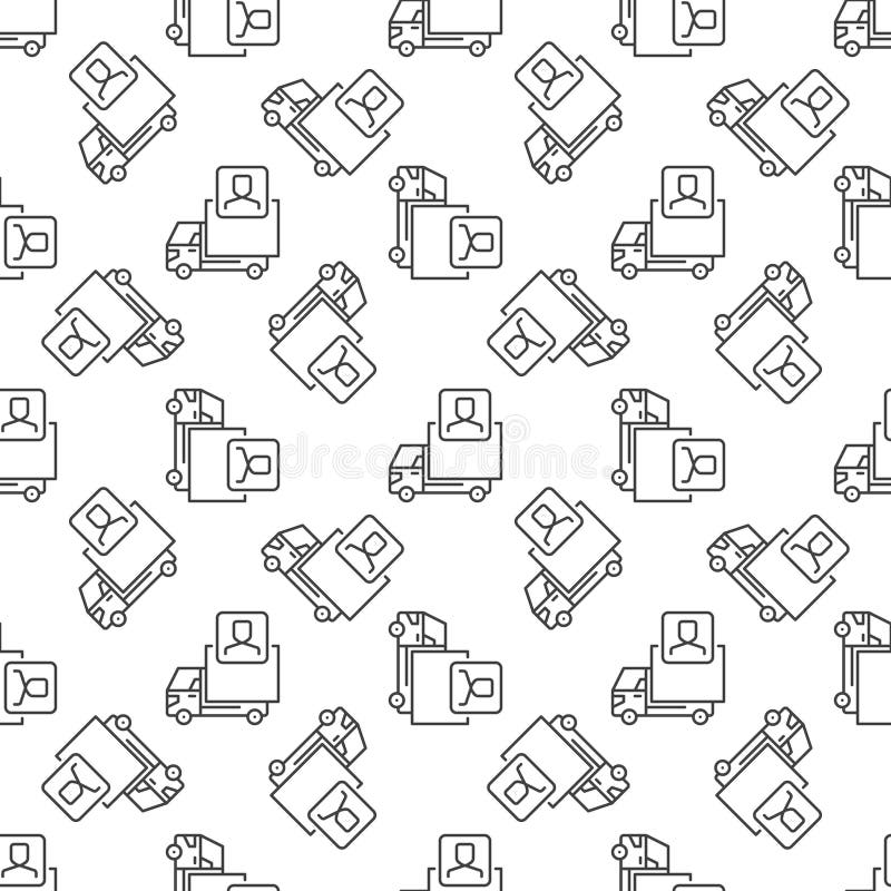 Trucker Pattern Stock Illustrations – 262 Trucker Pattern Stock ...