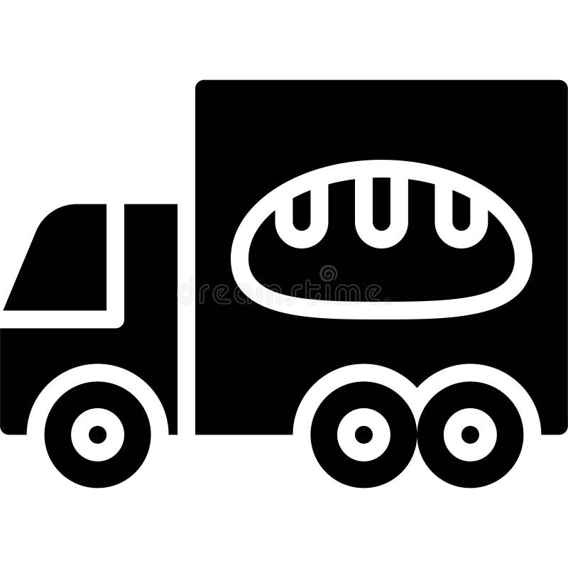 Delivery Truck Icon, Bakery and Baking Related Vector Stock Vector ...