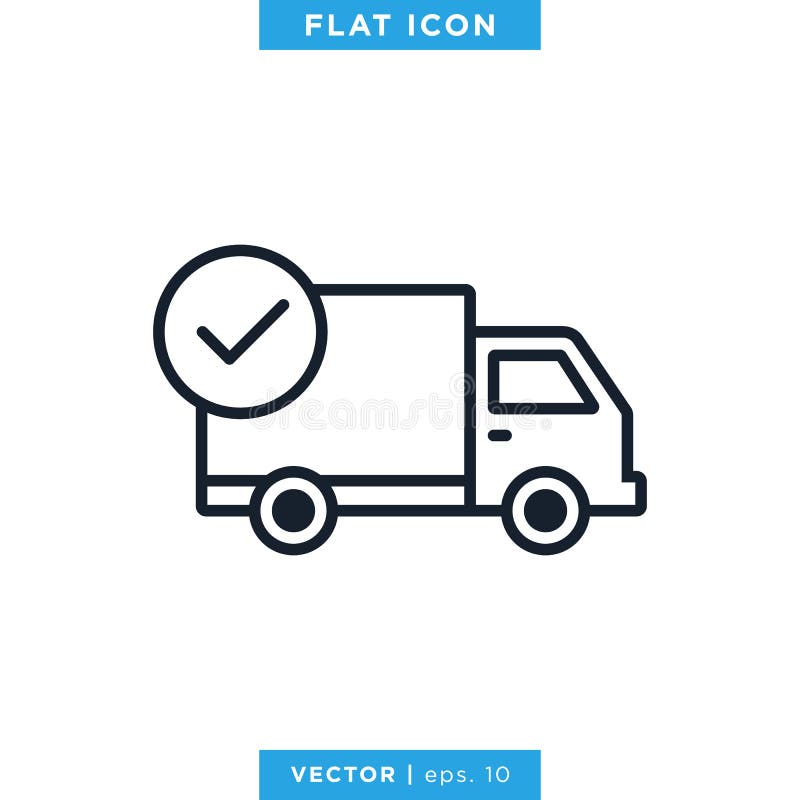 Delivery Truck Icon Delivery Truck Icon Vector Design Template. Secure ...