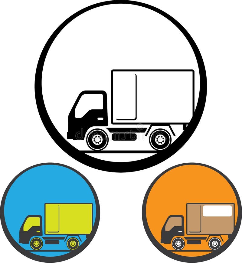 Delivery Truck Icon Vector stock vector. Illustration of internet ...