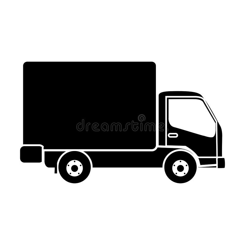 Delivery Truck Pictogram Icon Image Stock Vector - Illustration of ...