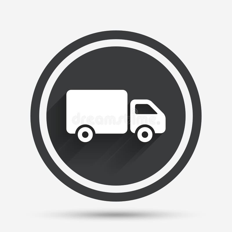 Delivery Truck Sign Icon. Cargo Van Symbol Stock Vector - Illustration ...