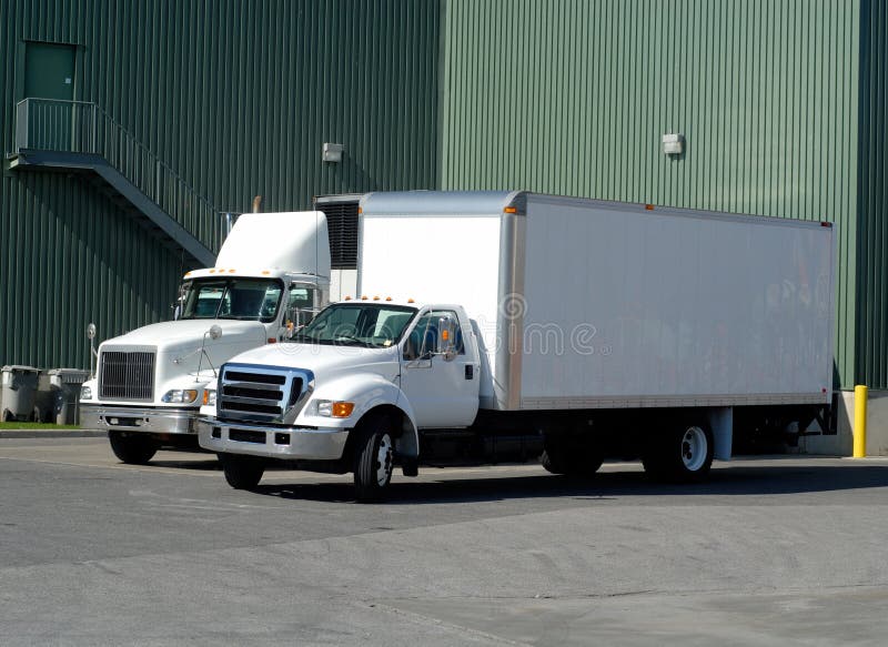 Delivery Trucks stock image. Image of carry, trucker, building - 3635383