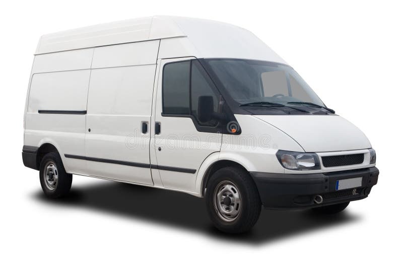 Plain white van stock photo. Image of european, unmarked - 3655496