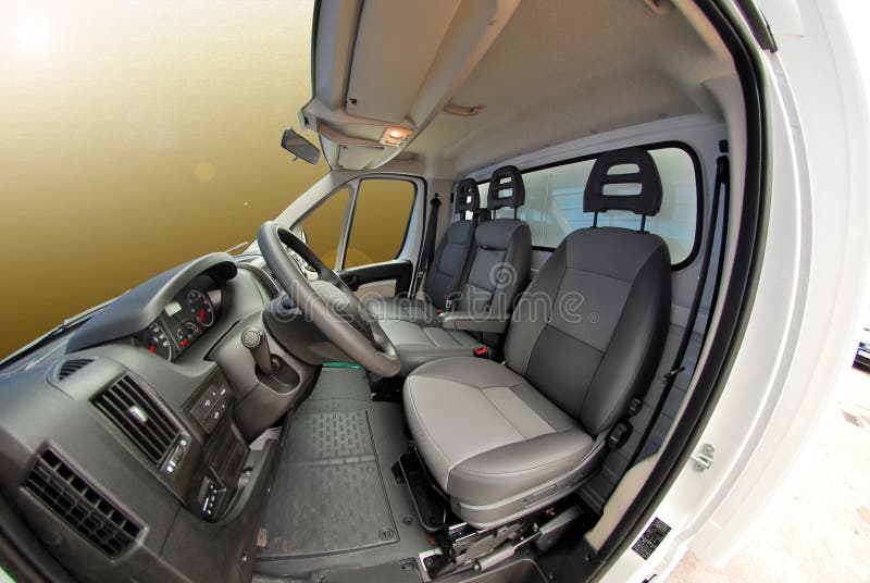 Delivery van interior stock image. Image of commercial - 31430029