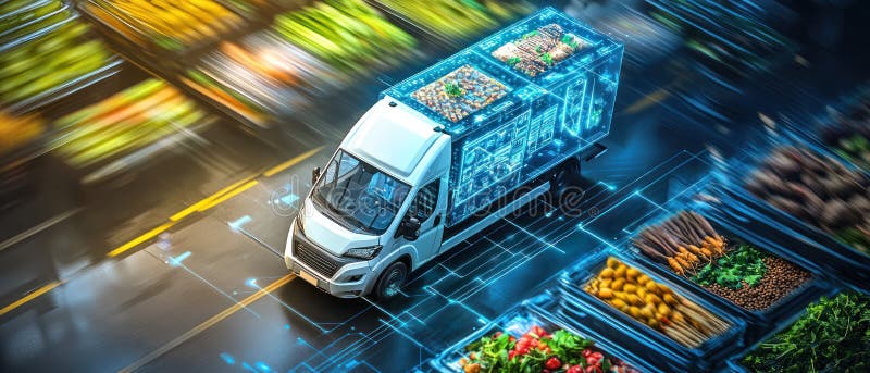 Delivery Van with Smart Technology for Efficient Food Logistics ...