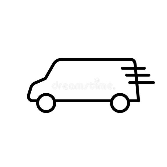 Delivery Van - Vector Illustration Stock Vector - Illustration of icon ...