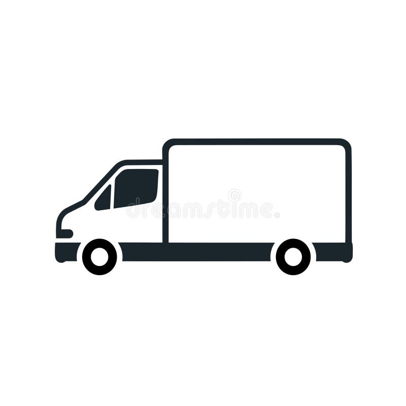 Delivery Van - Vector Illustration Stock Vector - Illustration of sign ...