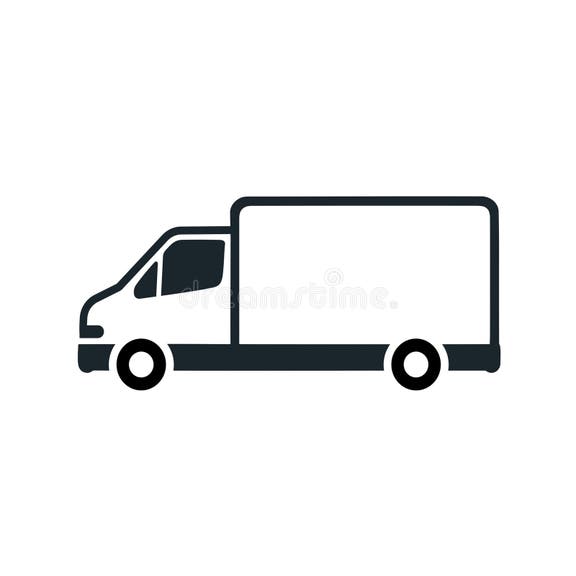 Delivery Van - Vector Illustration Stock Vector - Illustration of sign ...