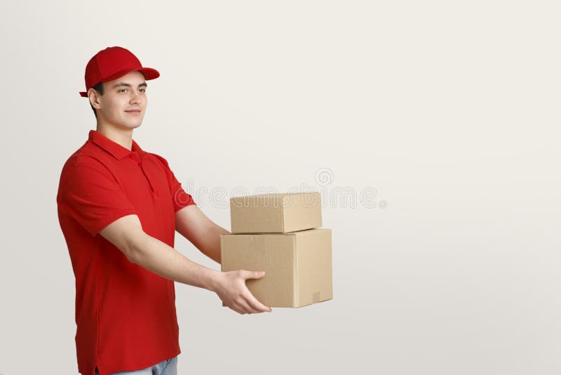 Post shipping stock photo. Image of messenger, occupation - 9868638