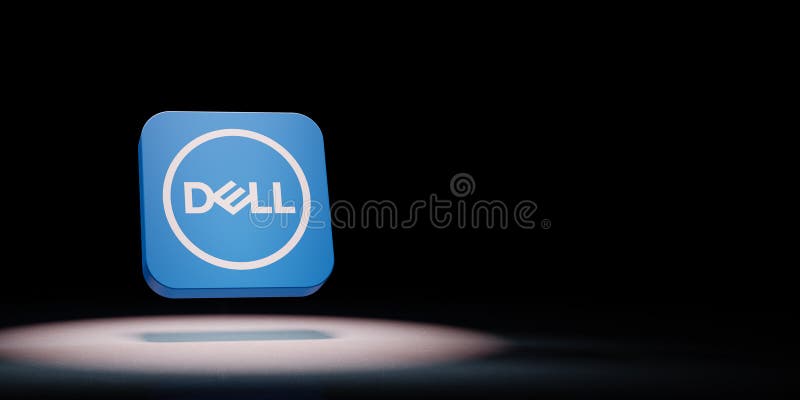 Dell App Icon Spotlighted on Black Background Editorial Photography ...