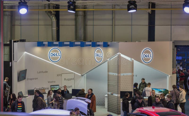 Dell Booth at CEE 2019 in Kyiv, Ukraine Editorial Photo - Image of logo ...