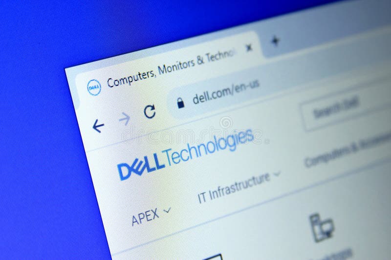Dell company logo editorial image. Image of online, technology - 297208720