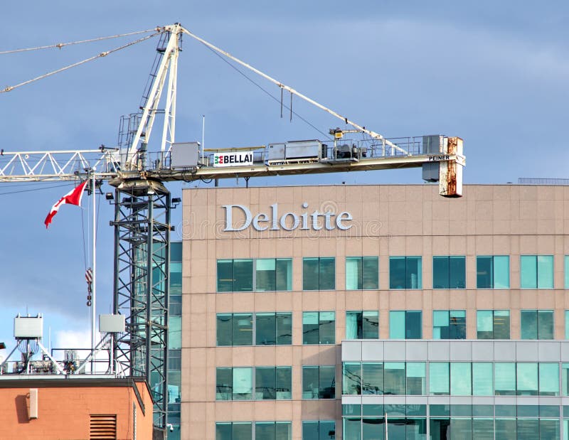 Deloitte Building and Sign in Ottawa, Canada Editorial Photo - Image of ...