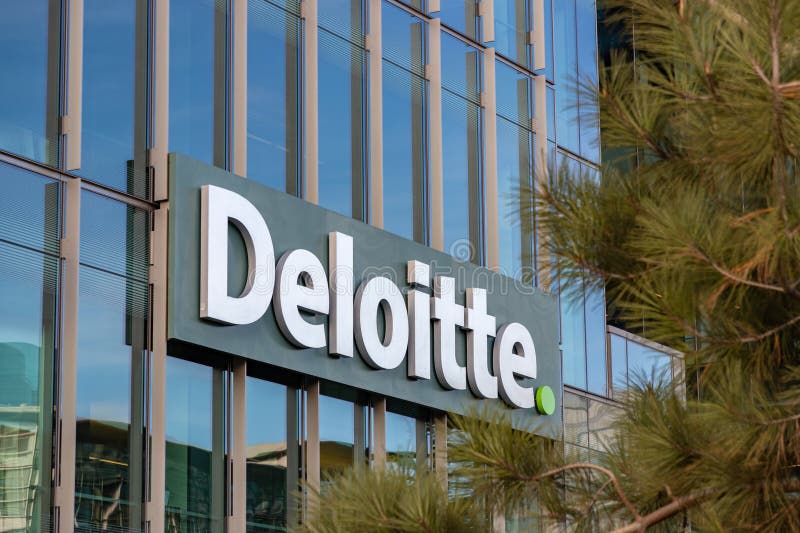 Deloitte Sign editorial photography. Image of francisco - 277139652