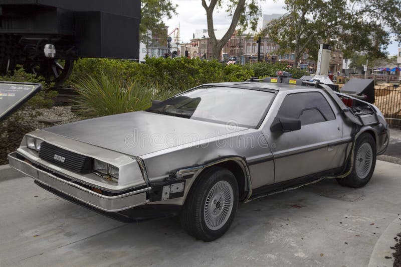 DeLorean DMC-12 Agli Studi Universali Orlando Florida Fotografia Stock ...
