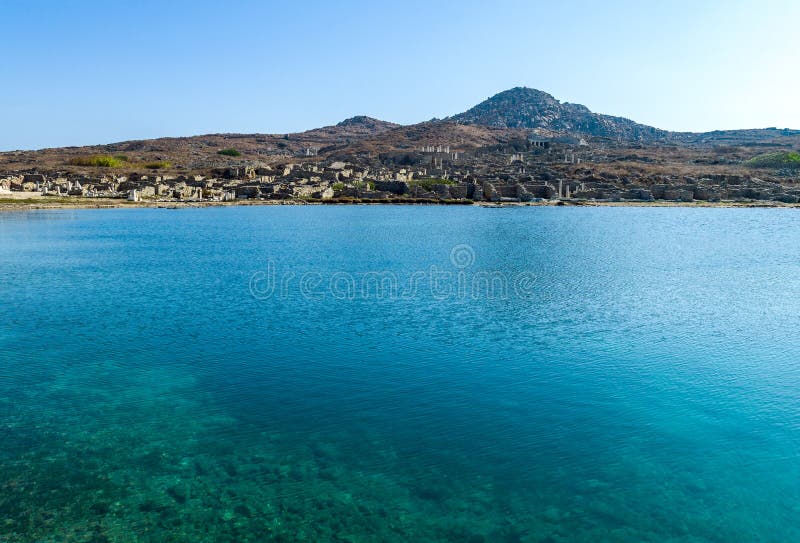 Delos stock image. Image of outdoor, aecheology, mediterranean - 80837277