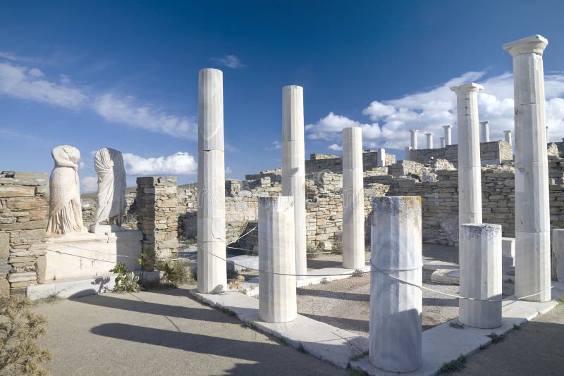 Ancient Delos Ruins, Greece Stock Image - Image of delos, ruins: 21832101
