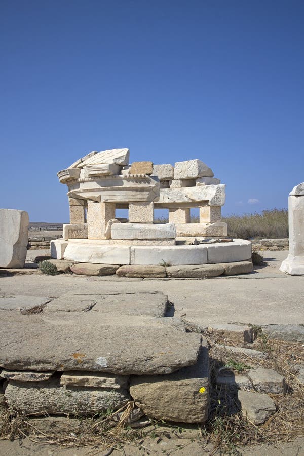 Delos ruins stock image. Image of europe, marble, ancient - 34276981