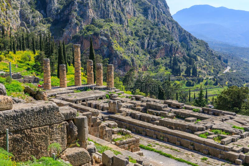 Delphi Archaeological Site stock image. Image of greek - 90084061