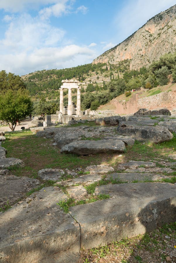 Delphi stock photo. Image of buildings, peace, light - 61861472