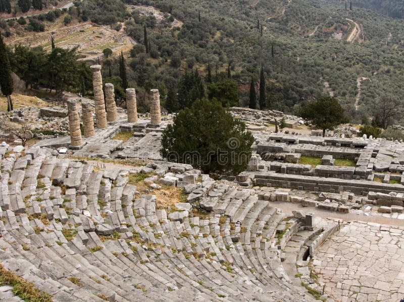 Delphi Grecia imagen de archivo. Imagen de griego, delphi - 12589797
