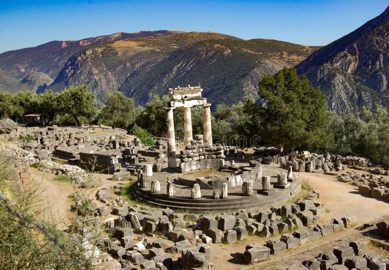 Delphi - Greece - Ancient Site Stock Photo - Image of spiritual, site ...