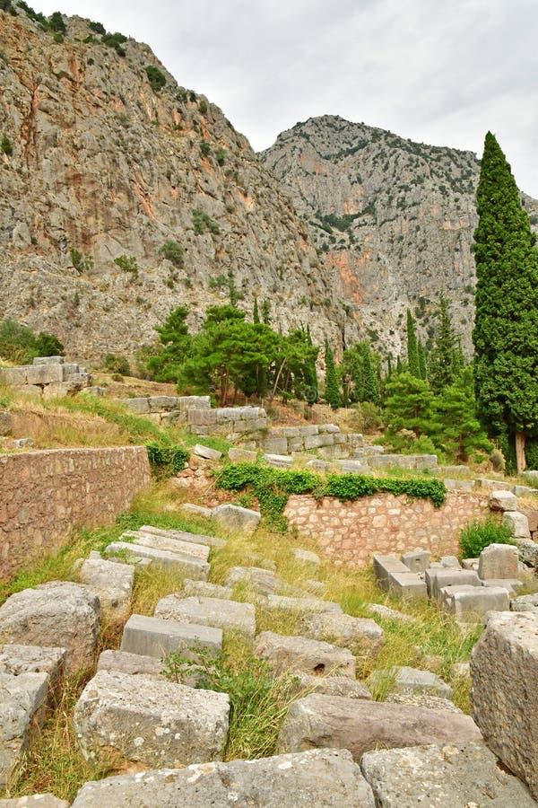Delphi Greece - August 31 2022 : Archaeological Site Editorial Image ...