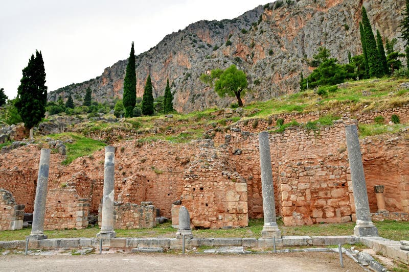 Delphi Greece - August 31 2022 : Archaeological Site Editorial Photo ...