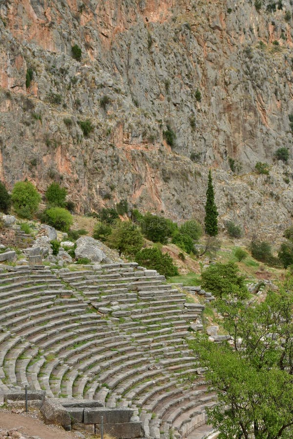 Delphi Greece - August 31 2022 : Archaeological Site Editorial Stock ...