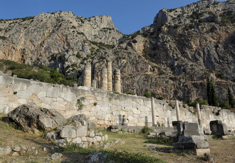 Delphi, Greece. stock photo. Image of antique, landscape - 36250428