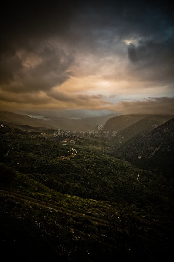 Delphi - Greece stock photo. Image of sanctuary, delphi - 85398828