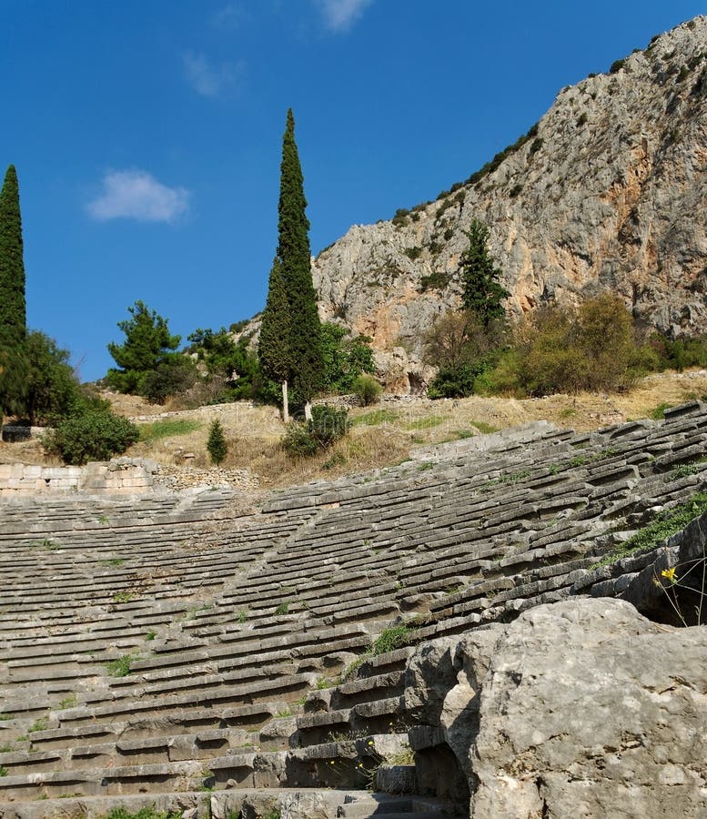 Delphi, Greece. stock image. Image of architecture, parnassos - 31824973